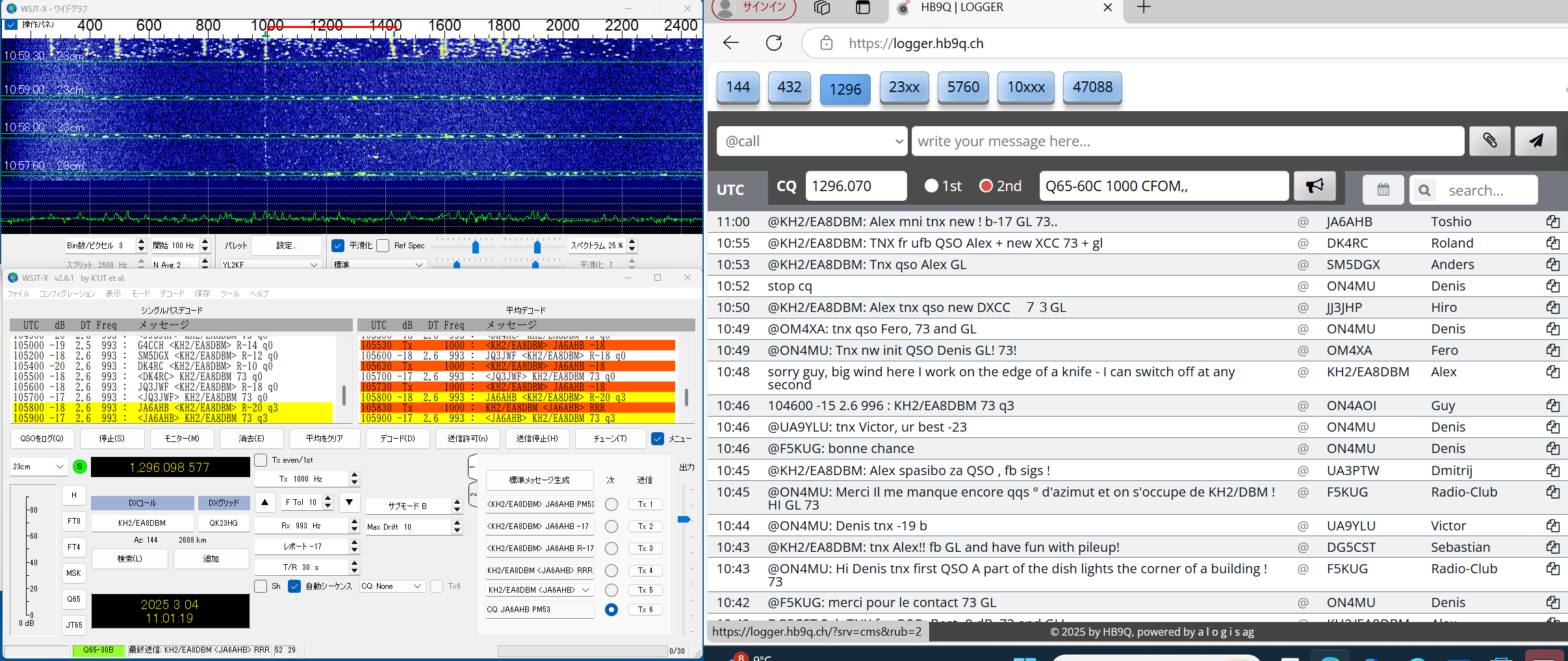月面反射通信(EME)